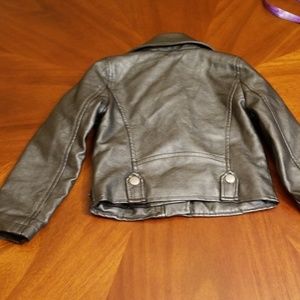 Me Jane | Jackets & Coats | Me Jane Mini Gunmetal Gray Biker Leather ...